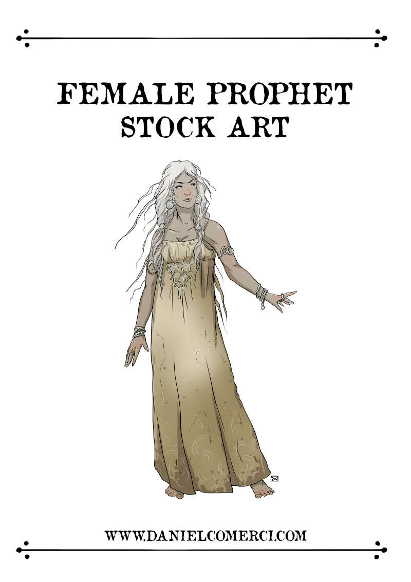 Female Prophet Stock Art - Daniel Comerci Stock Art | Color Characters ...