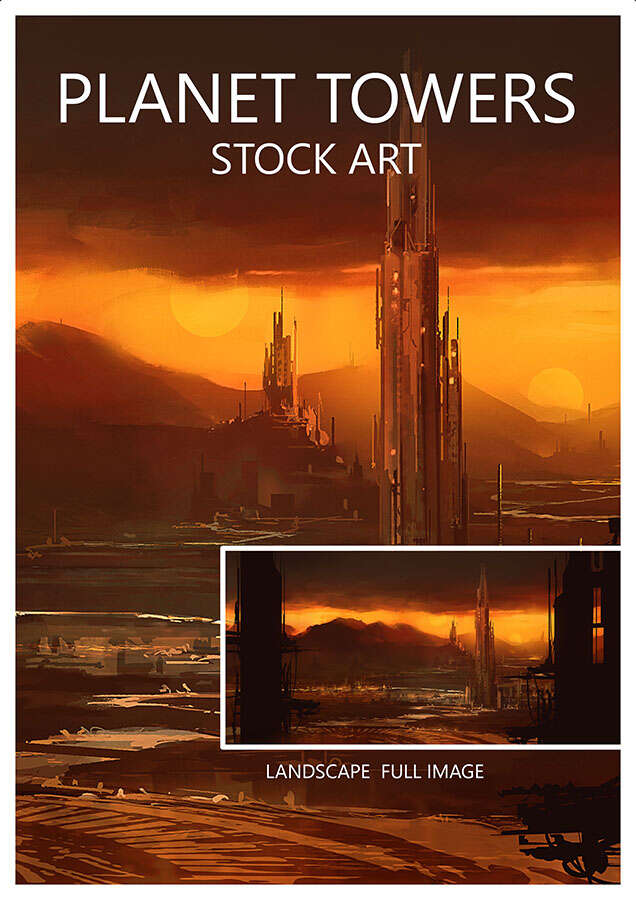 Planet Towers Stock Art - Daniel Comerci Stock Art | Full Color ...
