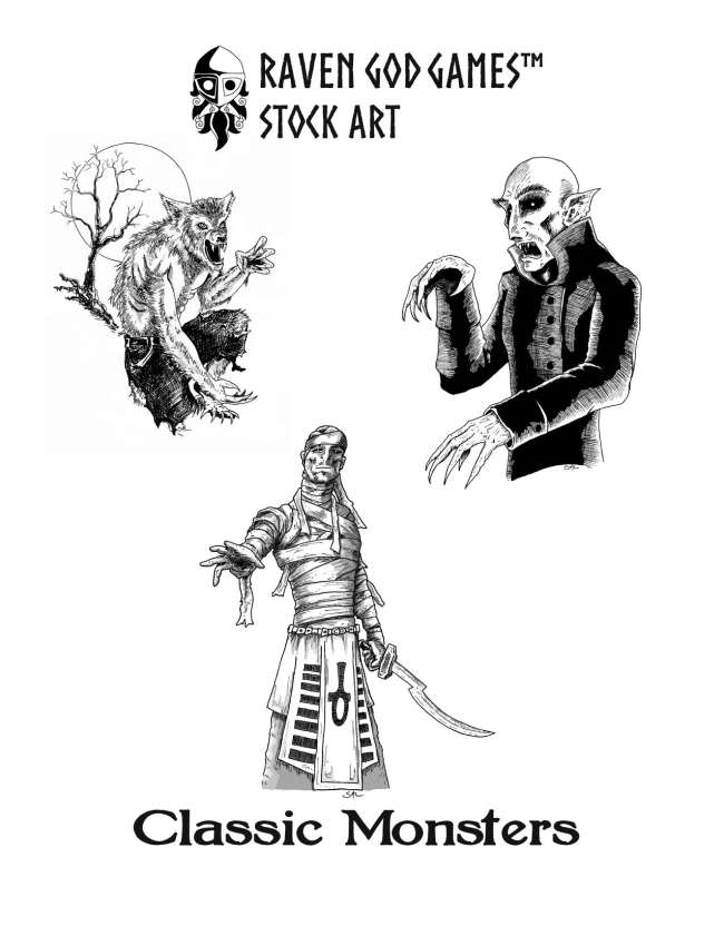 RGG Stock Art: Classic Monsters - Raven God Games | DriveThruRPG