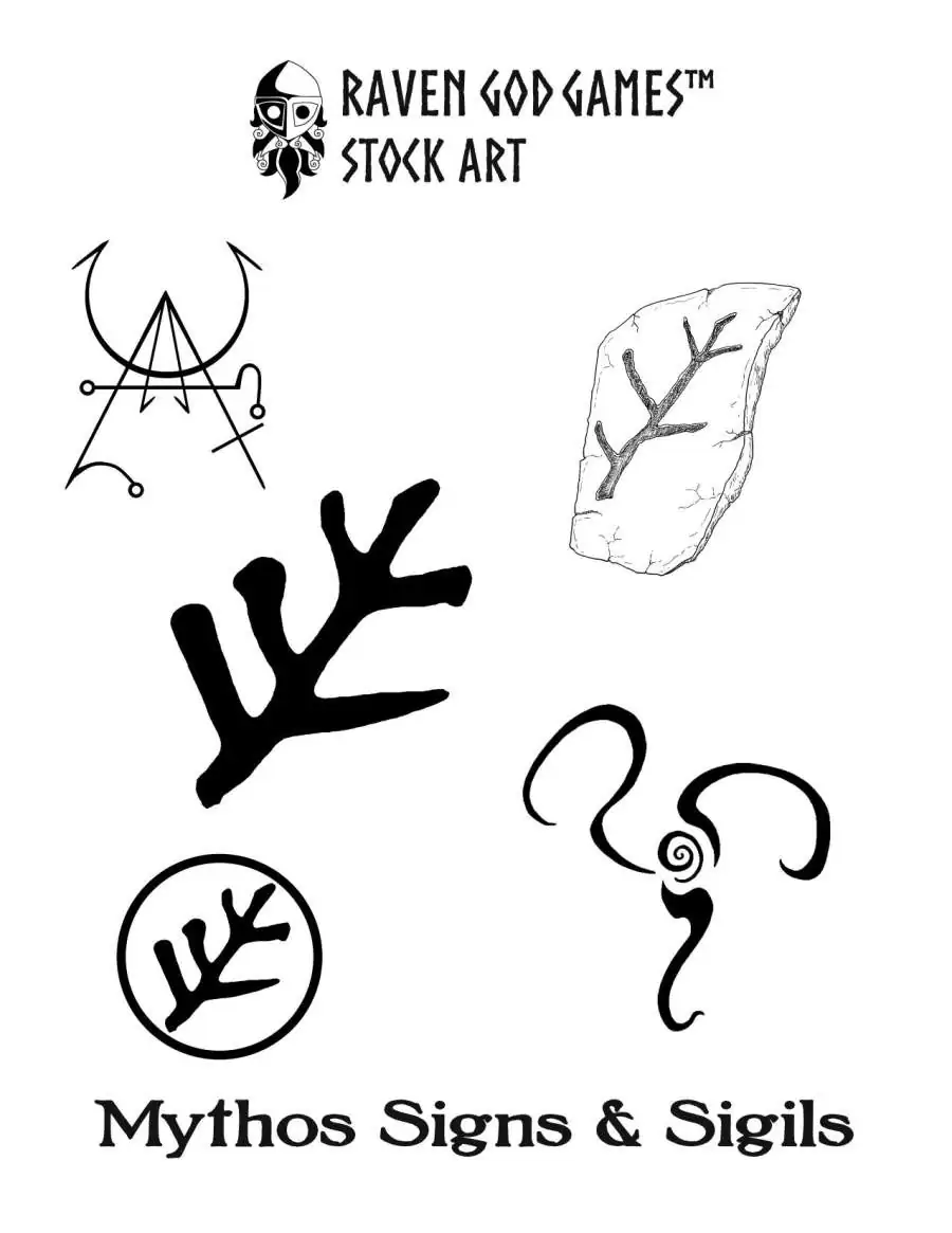 RGG Stock Art: Mythos Signs & Sigils - Raven God Games | DriveThruRPG