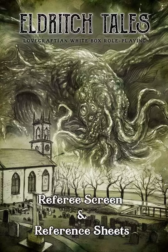 Eldritch Tales RPG Referee Screen & Reference Sheets - Raven God Games ...