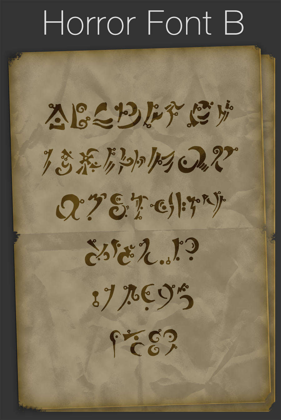 Horror Font B - TTF Font File with Lifetime Commercial License ...