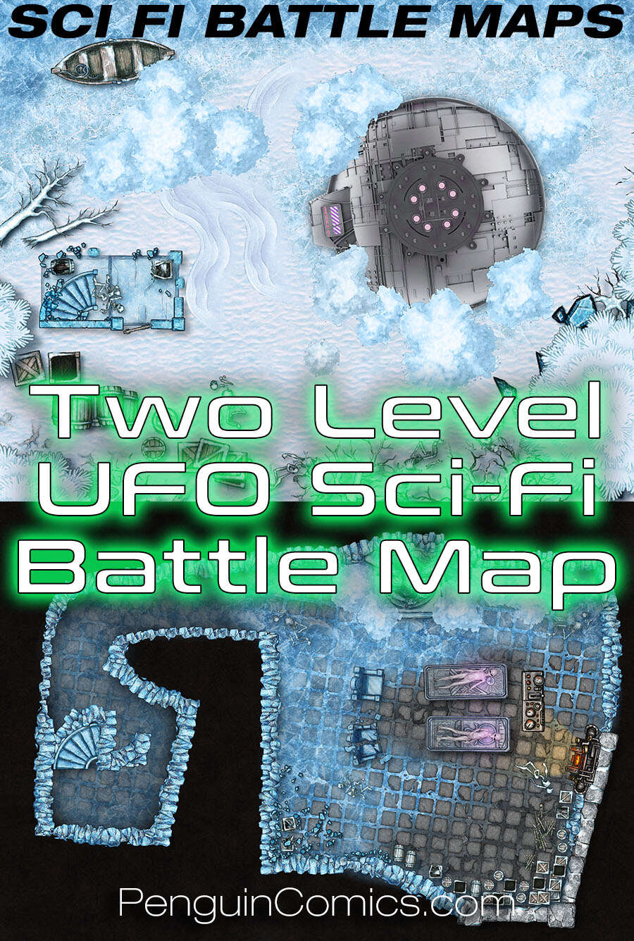 Battle Maps: UFO Sci-Fi / Horror Two Level Battle Map - PenguinComics ...