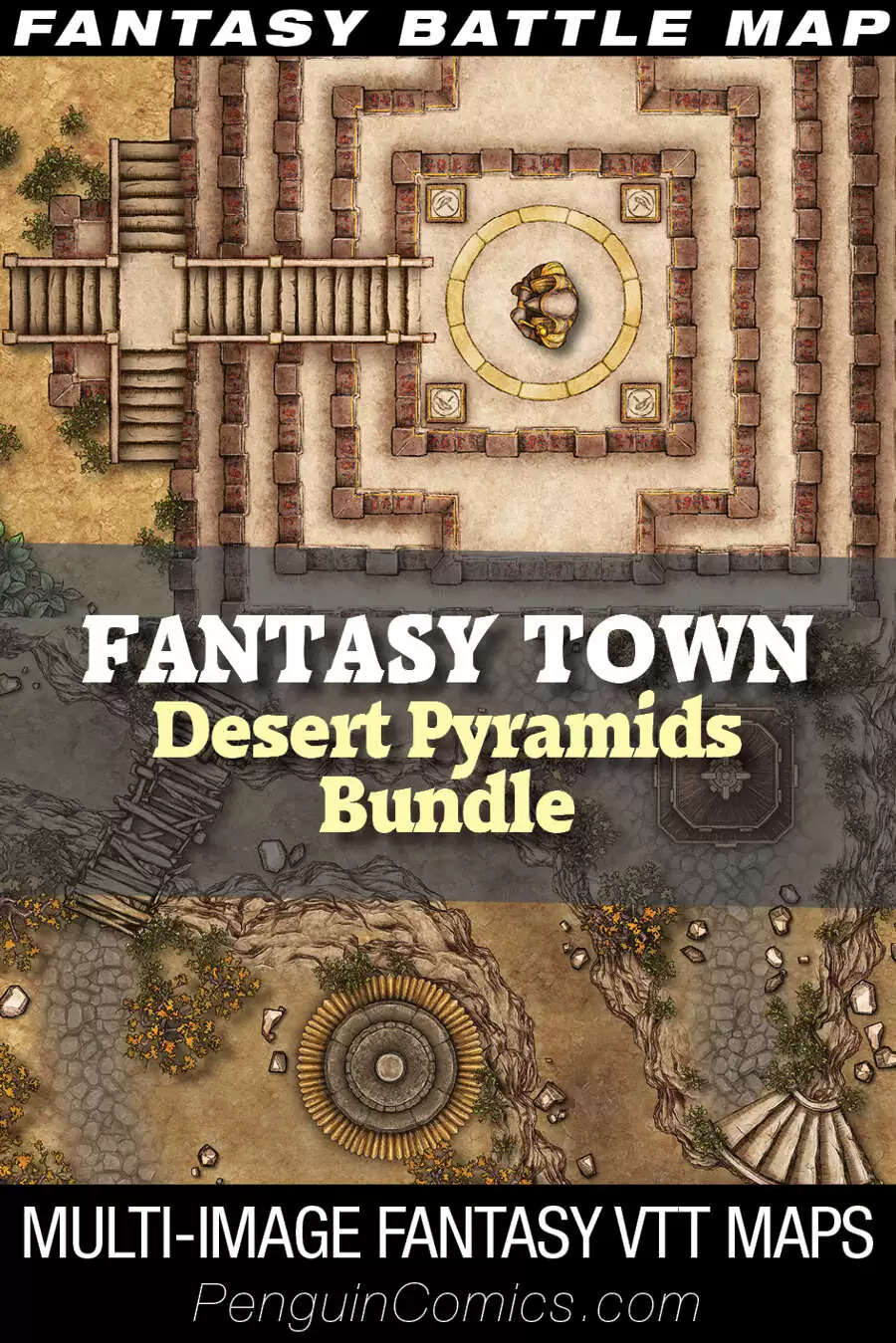 VTT Battle Maps: Fantasy Town XIV | Multi-image Maps [BUNDLE ...