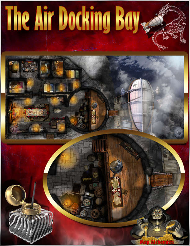 Air Docking Bay - Map alchemists | DriveThruRPG