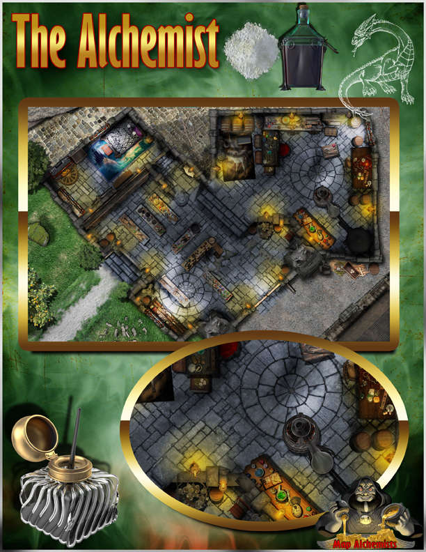 The Alchemist Shop 1 - Map alchemists | DriveThruRPG