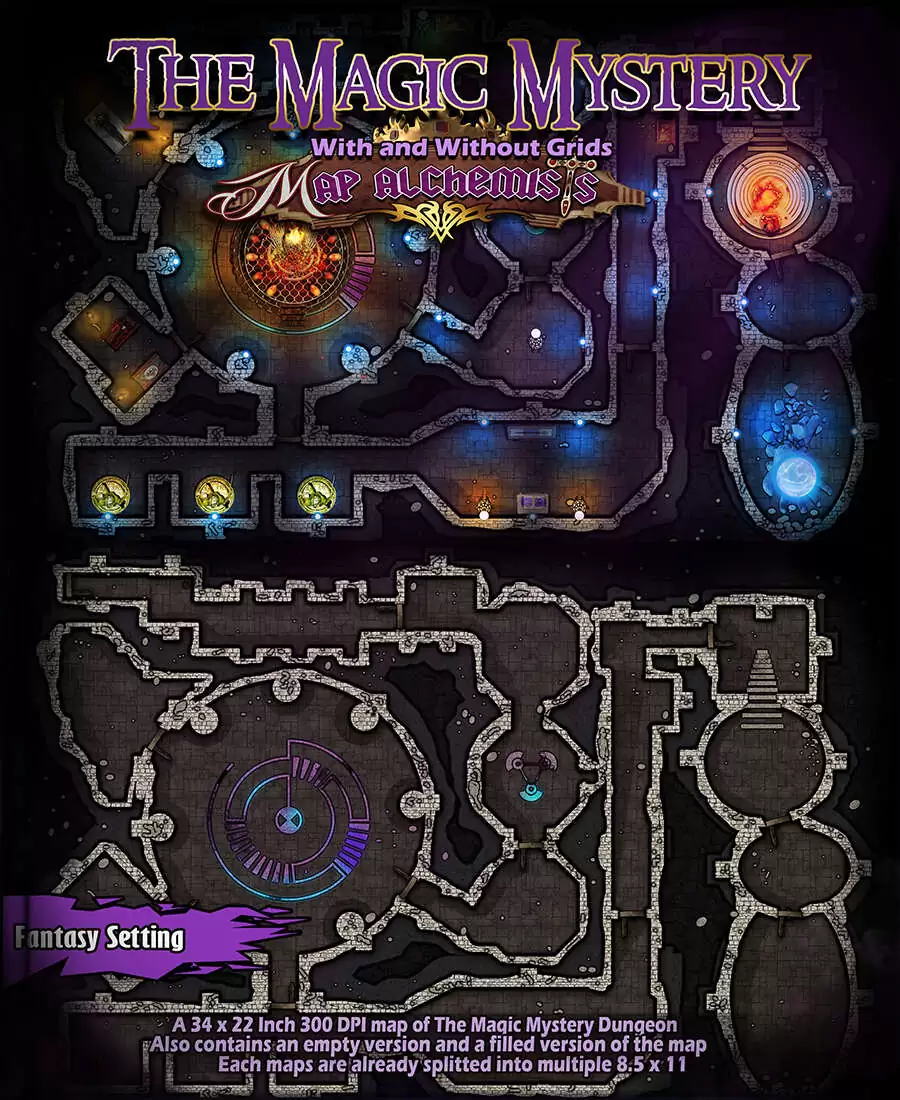 The Magic Mystery map - Map alchemists | DriveThruRPG