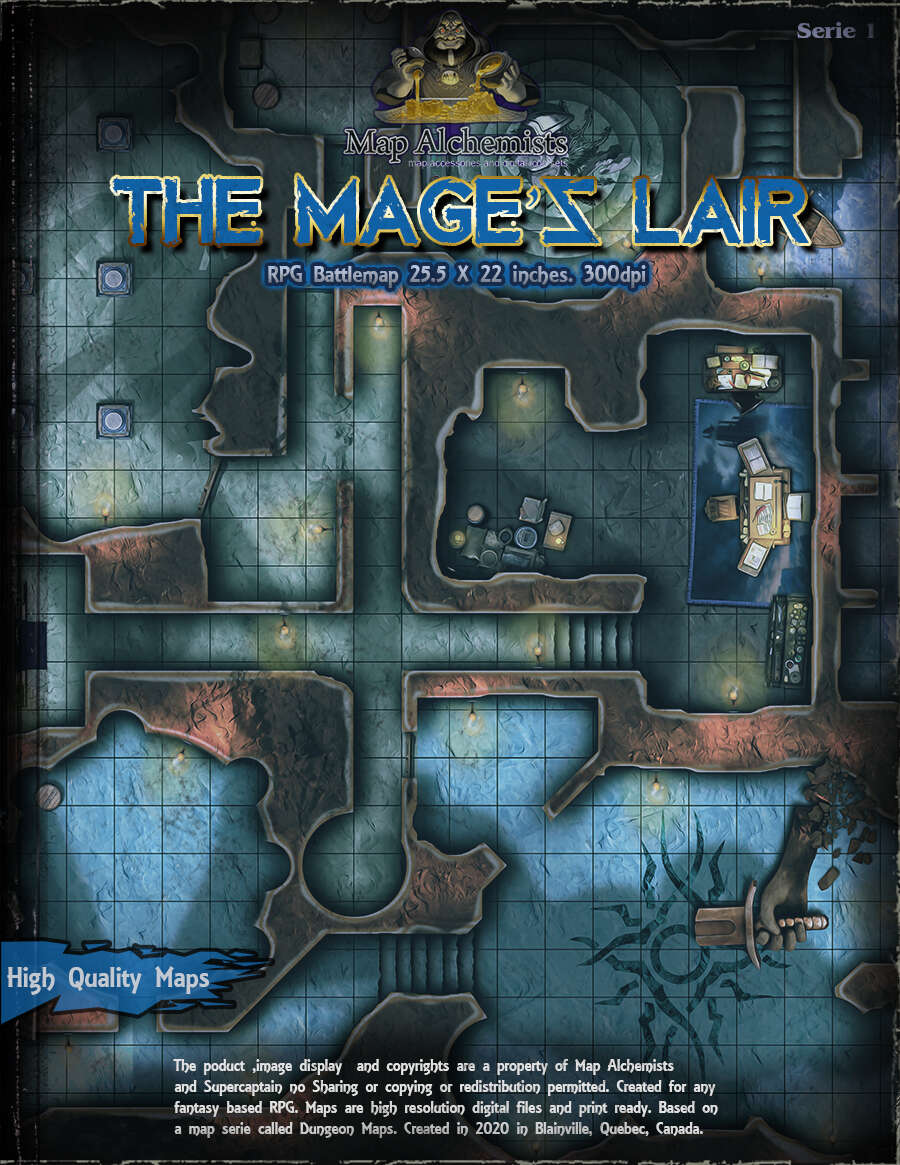 The Mage's Lair - Map alchemists | DriveThruRPG