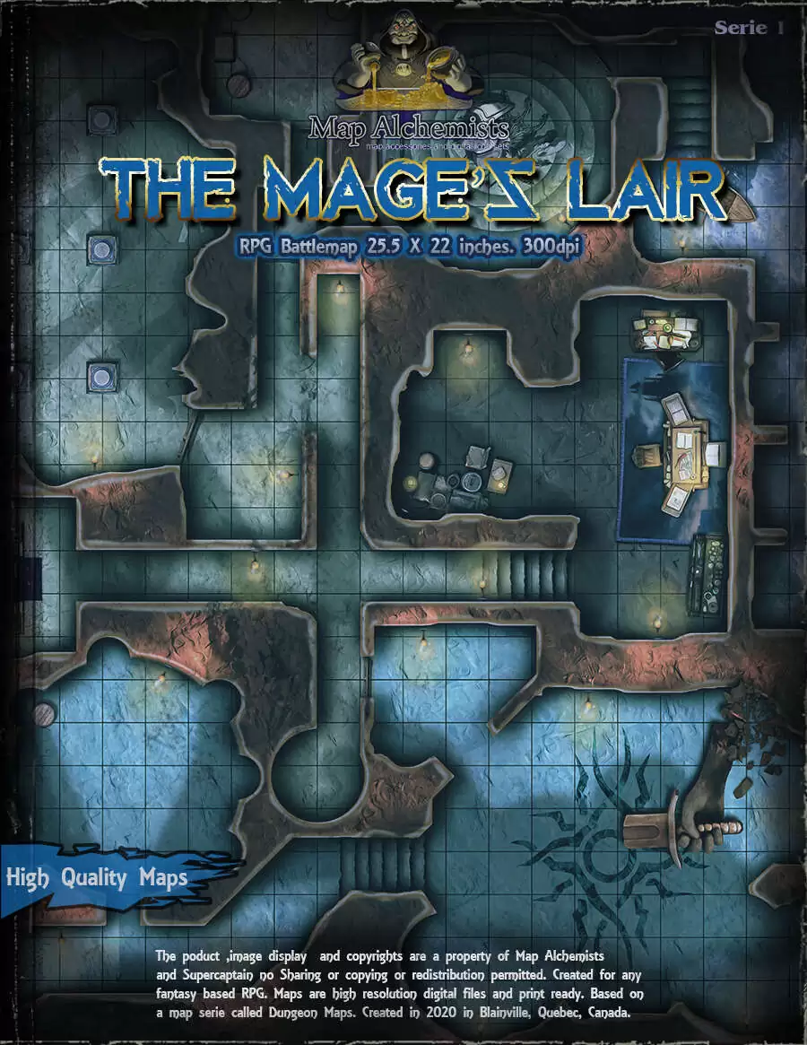 The Mage's Lair - Map alchemists | DriveThruRPG