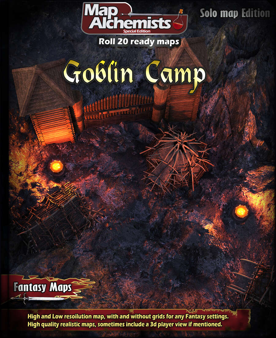 The Goblin Camp map - Map alchemists | DriveThruRPG
