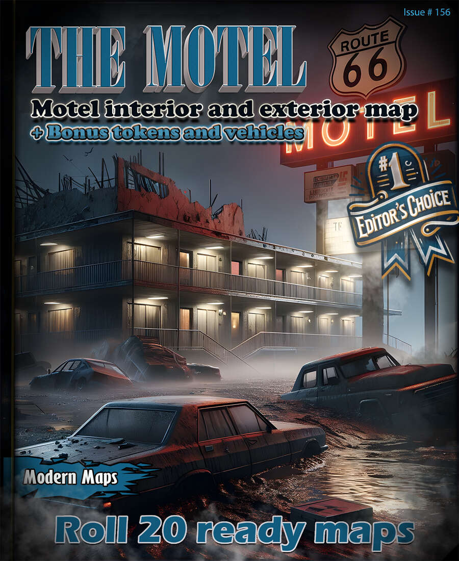 The Motel Interior and exterior( modern and post apocalyptic ...