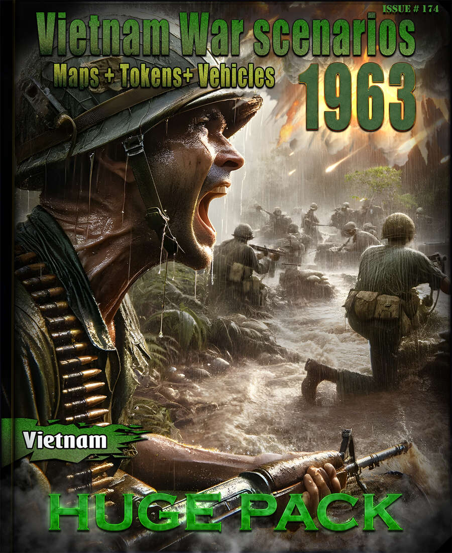 Vietnam War 1963 maps/scenarios adventures /tokens and vehicles - Map ...