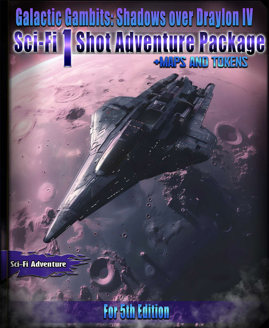 1 Shot sci-fi adventure: Shadow over Draylon IV, 5th edition sci-fi ...
