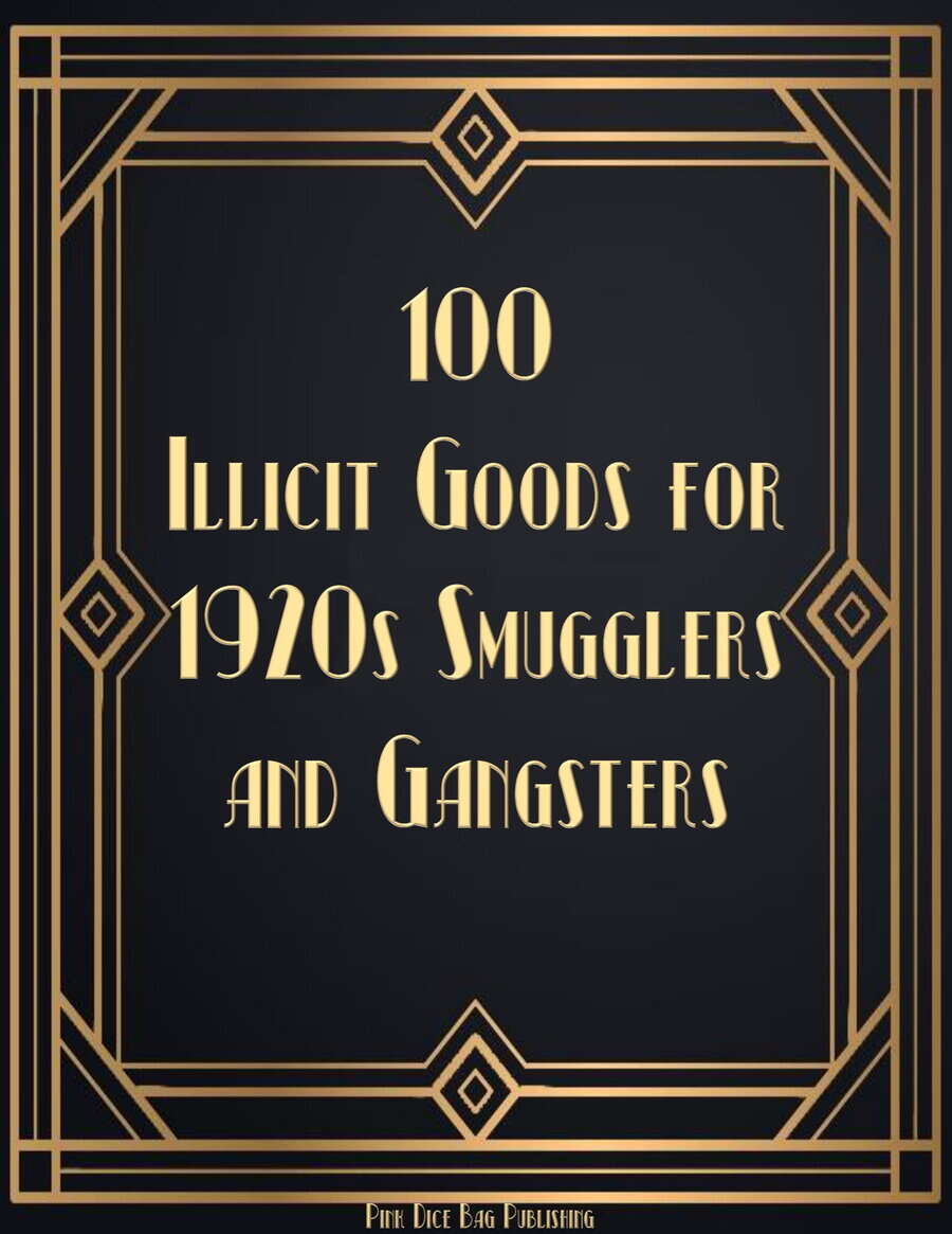 100 Illicit Goods for 1920s Smugglers and Gangsters - Pink Dice Bag ...