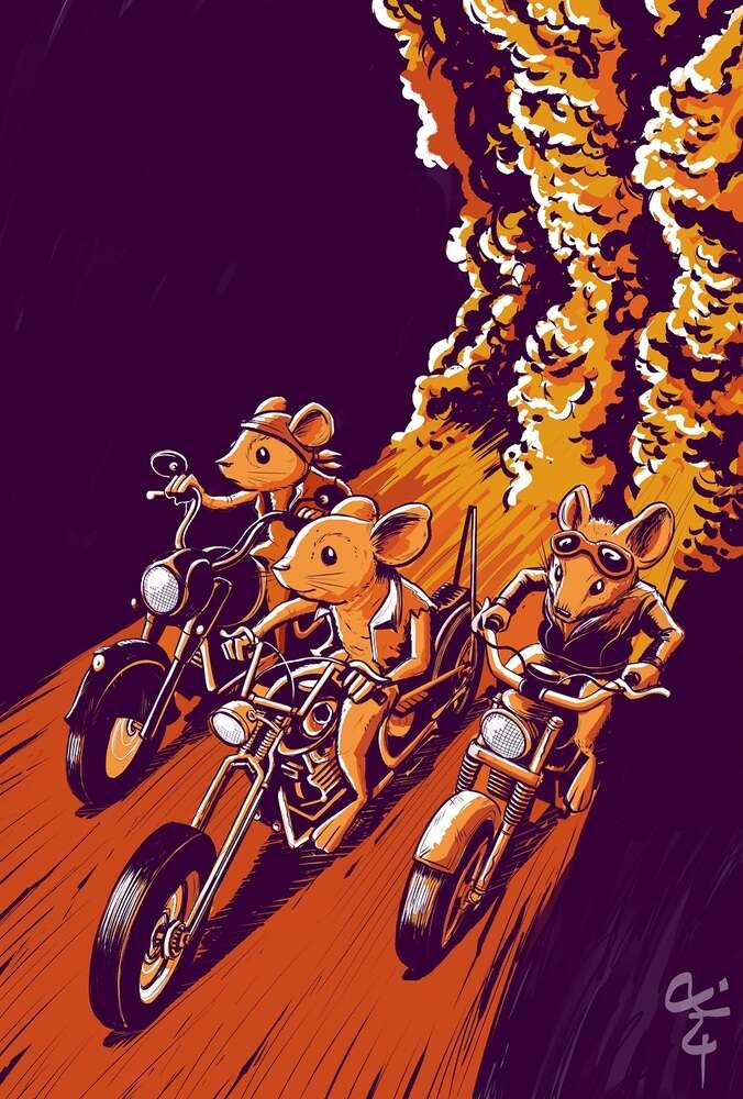 Heavy Metal Thunder Mouse Poster - Shoreless Skies Publishing ...