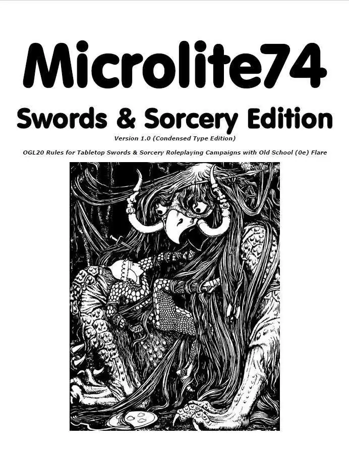 Microlite74 Swords & Sorcery - RetroRoleplaying | DriveThruRPG