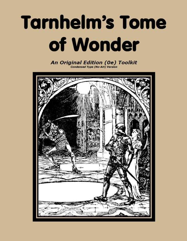 Tarnhelm's Tome of Wonder (No Art) - RetroRoleplaying | DriveThruRPG