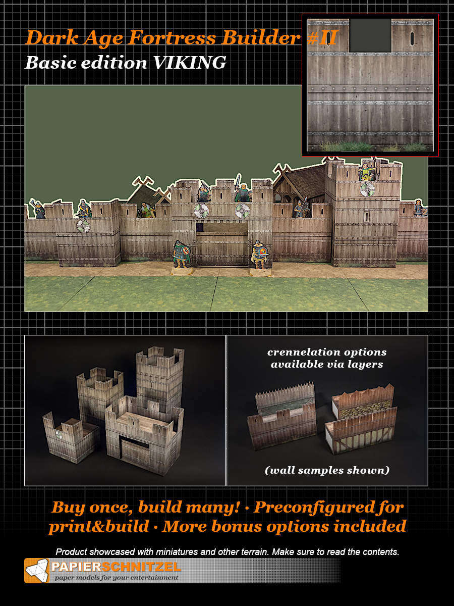 Dark Age Fortress Builder II BASIC EDITION VIKING - Papierschnitzel ...
