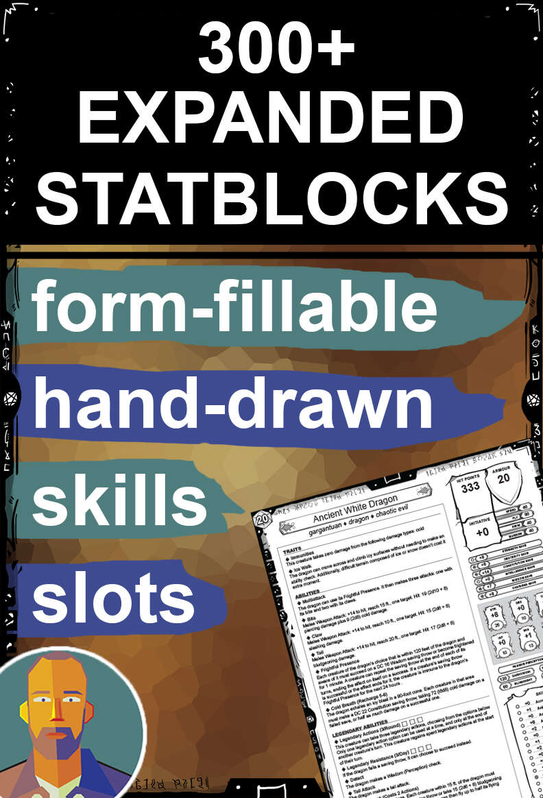 Expanded Stat Blocks 5E - Matthew Perkins | DriveThruRPG