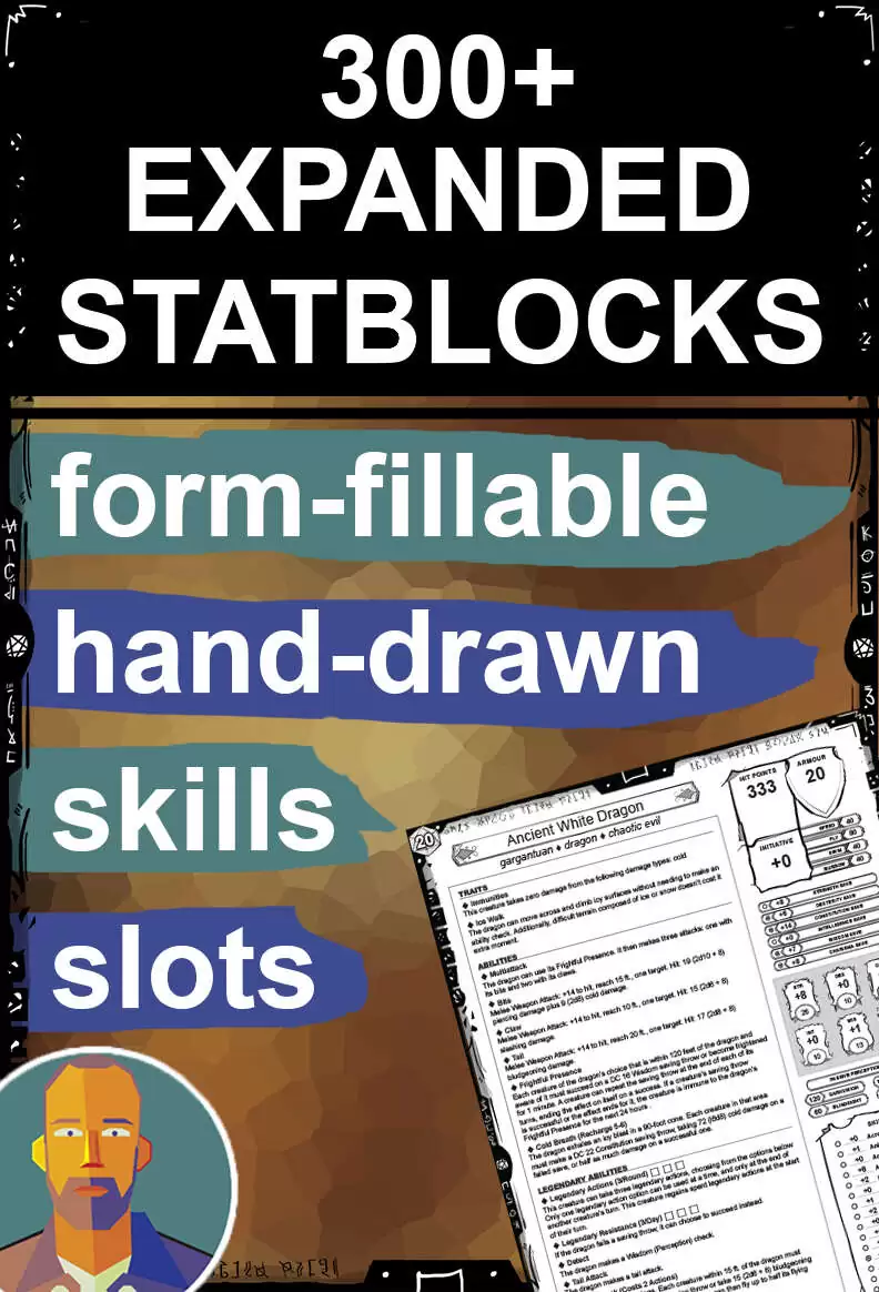 Expanded Stat Blocks 5E - Matthew Perkins | DriveThruRPG