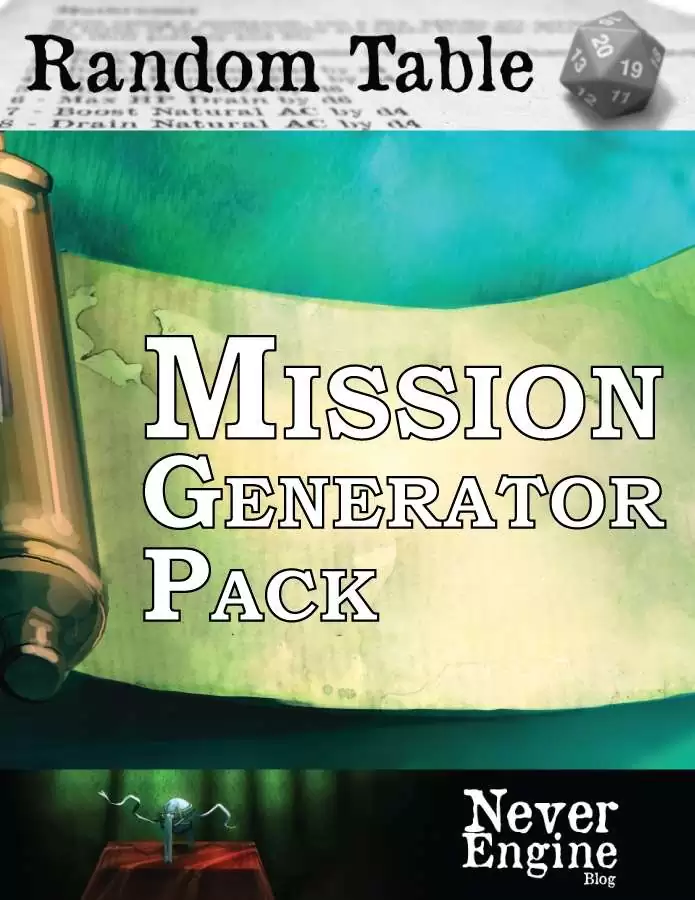 Mission Generator Pack [BUNDLE] - Never Engine | DriveThruRPG