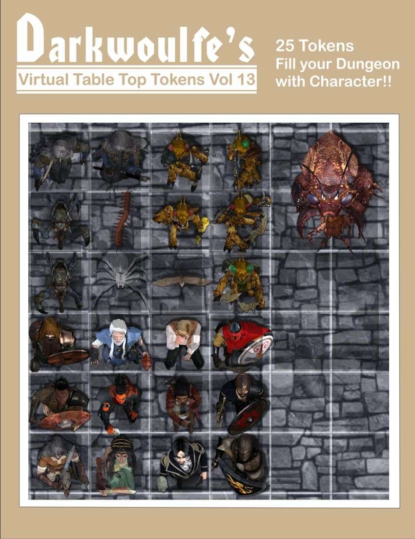 Darkwoulfe's Virtual Tabletop(VTT) Token Pack Vol 13: Tales from the ...