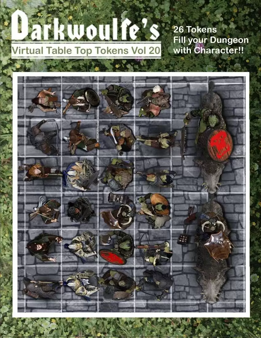 Darkwoulfe's Virtual Tabletop(VTT) Token Pack 20: Orcs vs Eldaryn ...