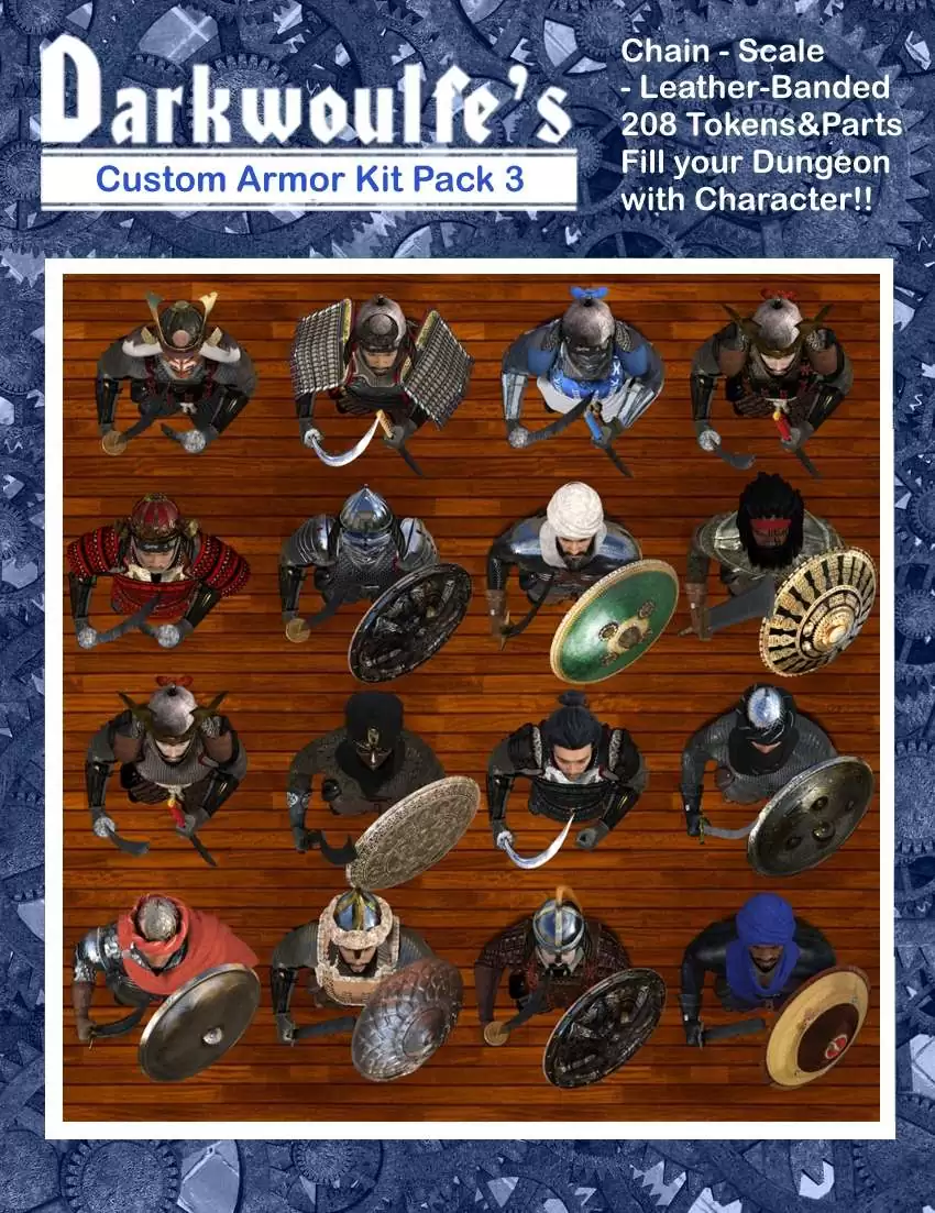 Darkwoulfe's Virtual Tabletop(VTT) Token Pack - Customizable Armor Kit ...