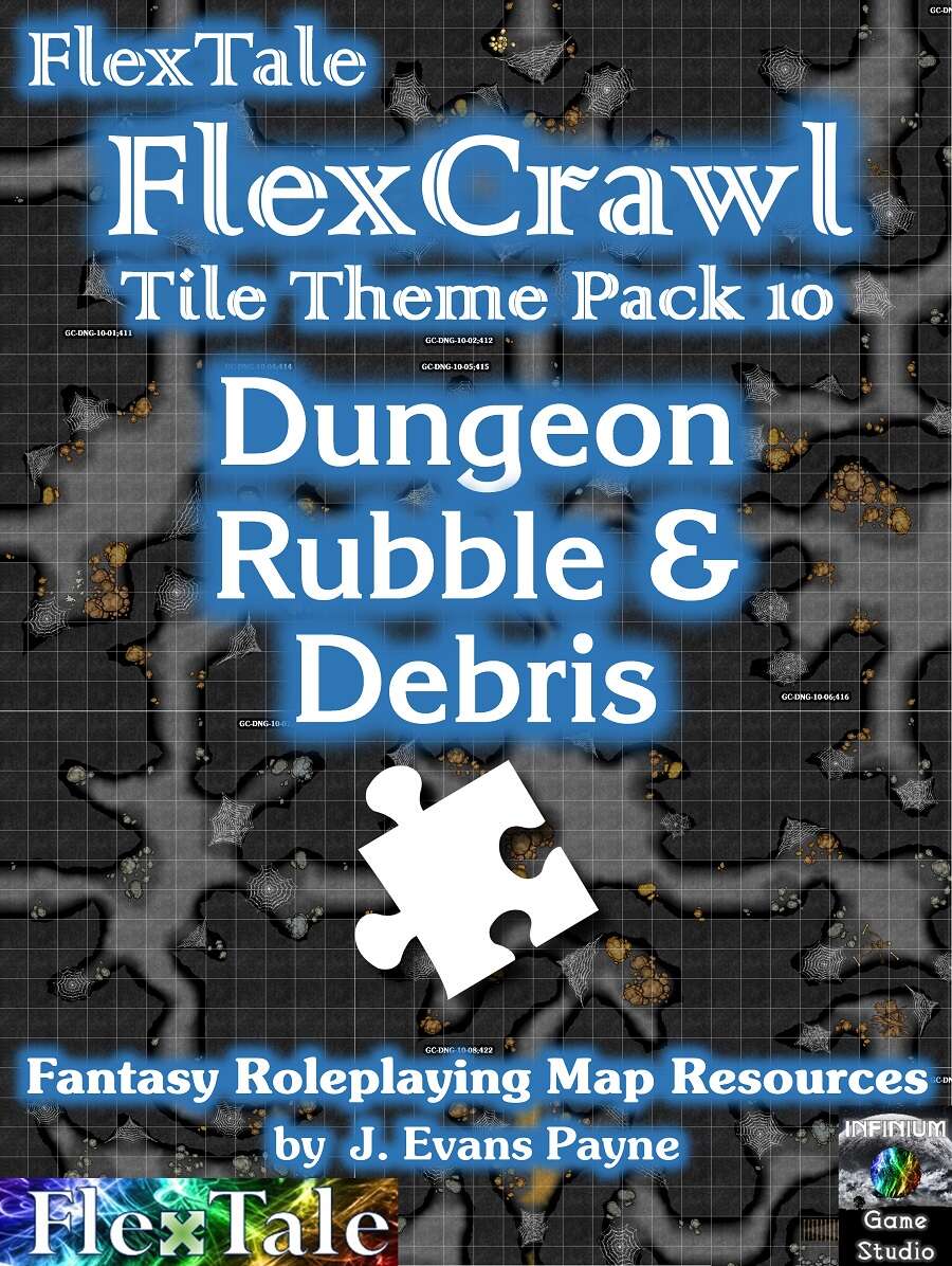 FlexTale FlexCrawl Tile Theme Pack DNG-10: Dungeon Rubble & Debris ...