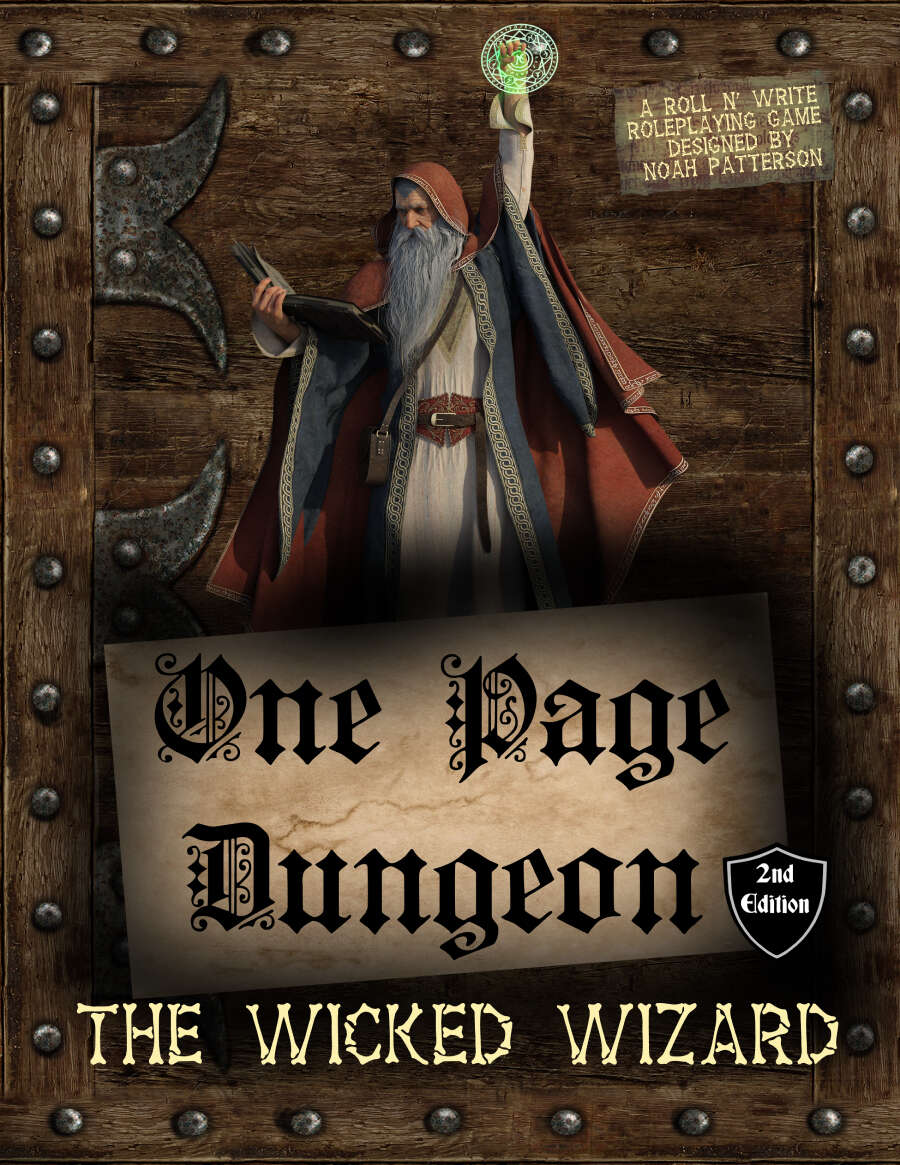 One Page Dungeon: The Wicked Wizard - Micro RPG | DriveThruRPG
