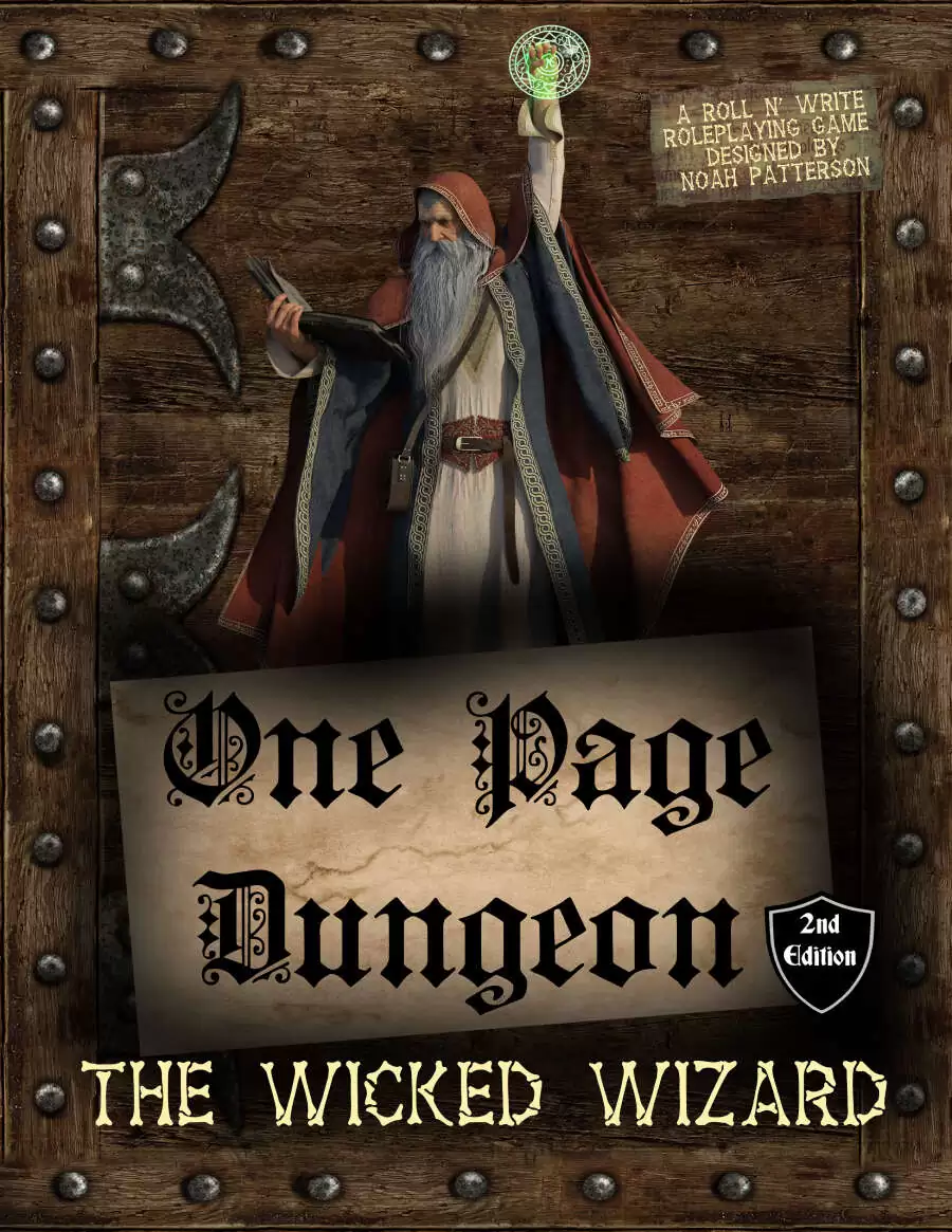 One Page Dungeon: The Wicked Wizard - Micro RPG | DriveThruRPG