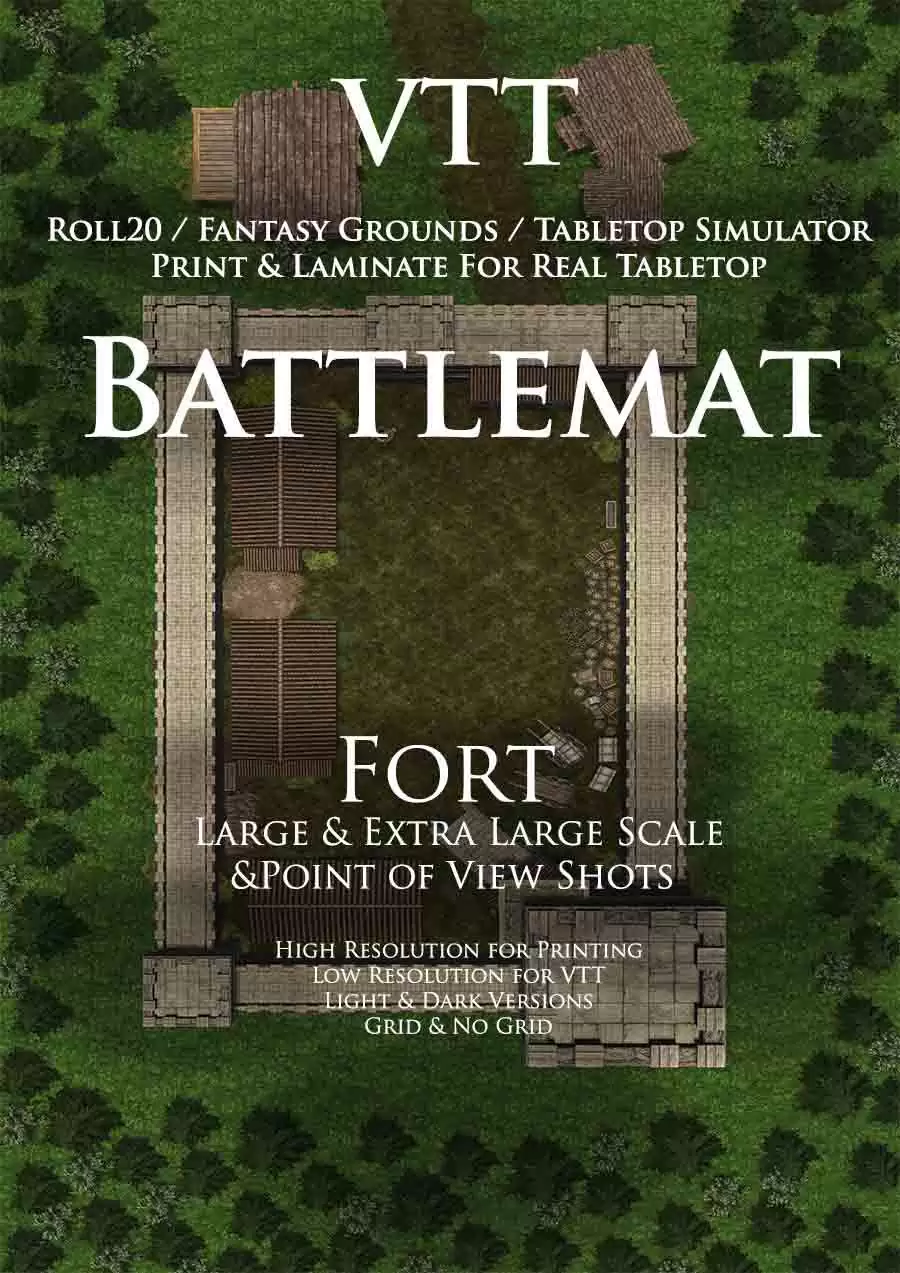 VTT Battlemap - Fort Map - DM Philosophy | Mountain Themed Maps ...