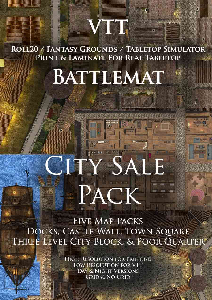 City Map Pack [BUNDLE] - DM Philosophy | DriveThruRPG