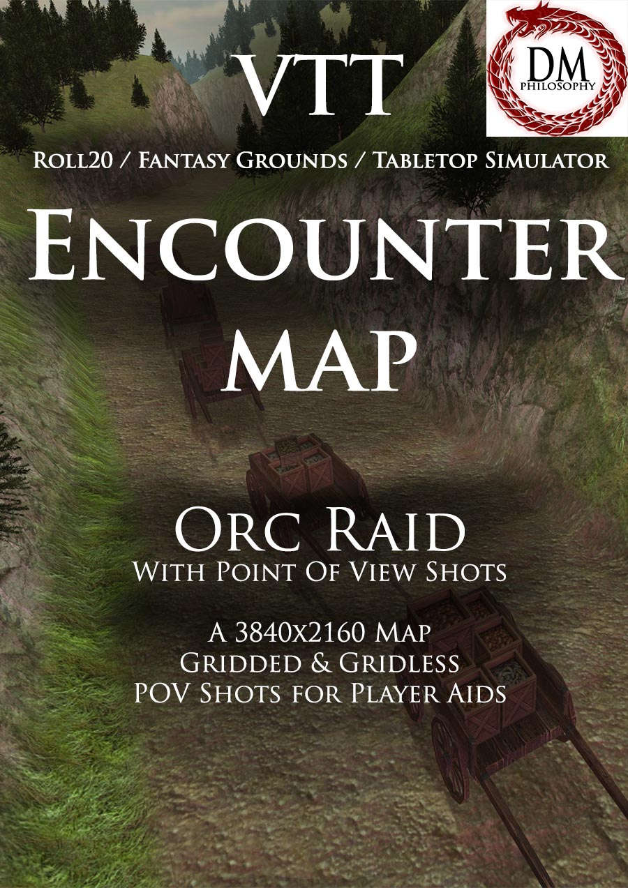 VTT Encounter Map - Orc Raid - DM Philosophy | DriveThruRPG