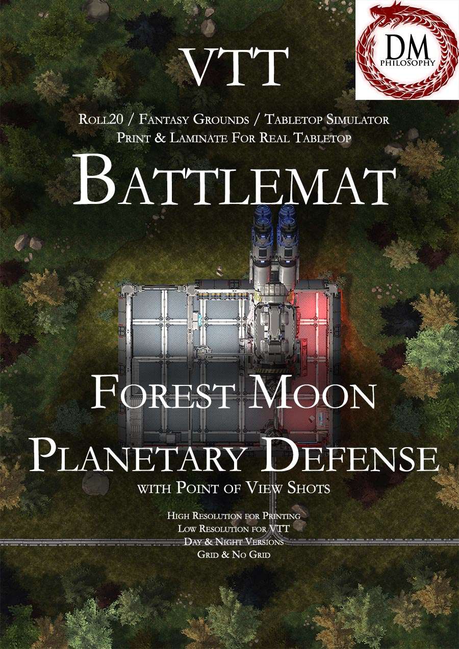 VTT Battlemap - Forest Moon Planetary Defense - DM Philosophy | Sci Fi ...