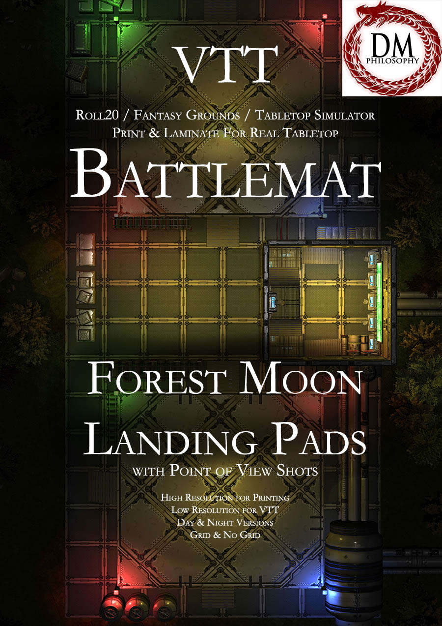 VTT Battlemap - Forest Moon Landing Pads - DM Philosophy | Sci Fi ...