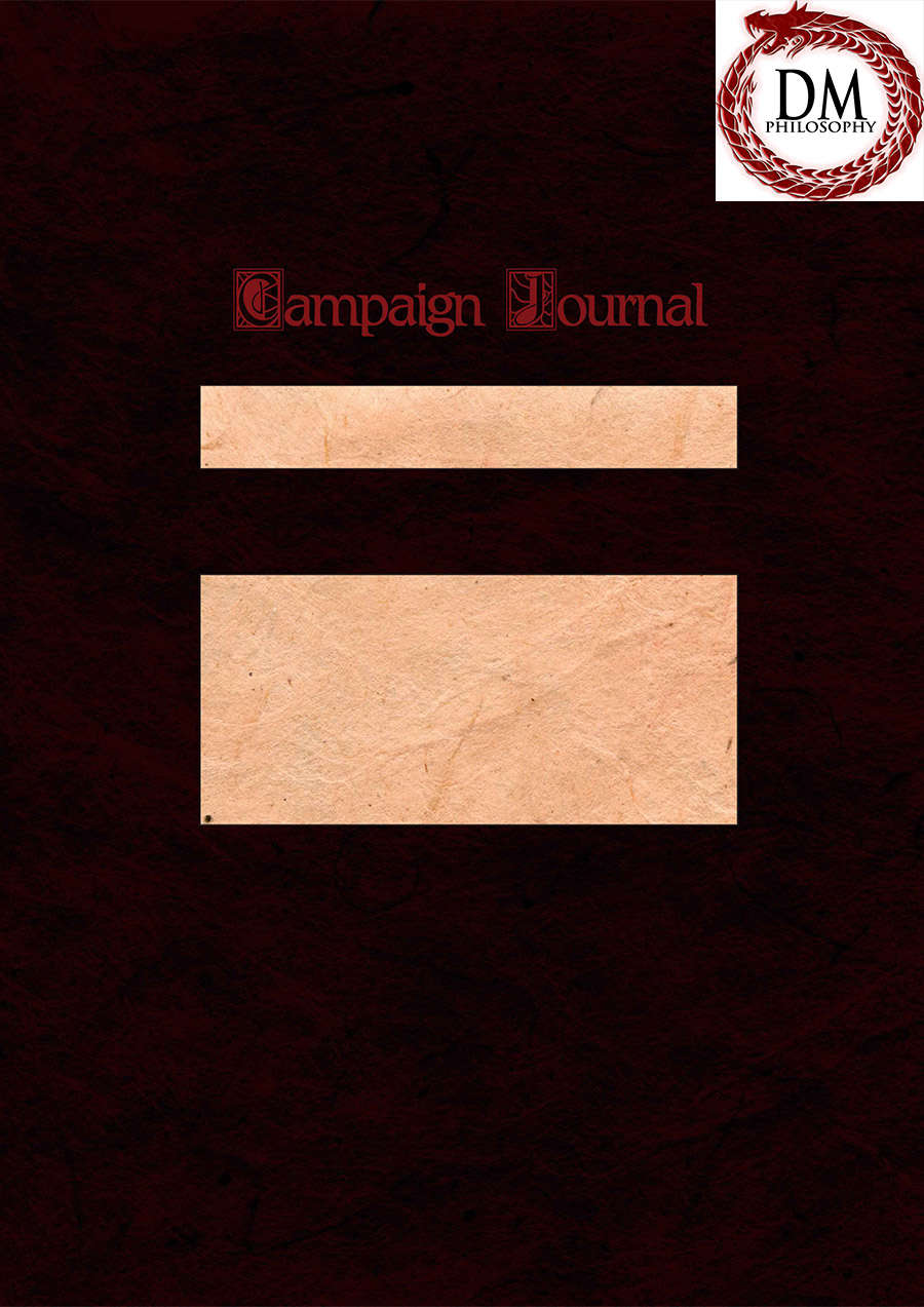 Deluxe Campaign Journal - DM Philosophy | DriveThruRPG
