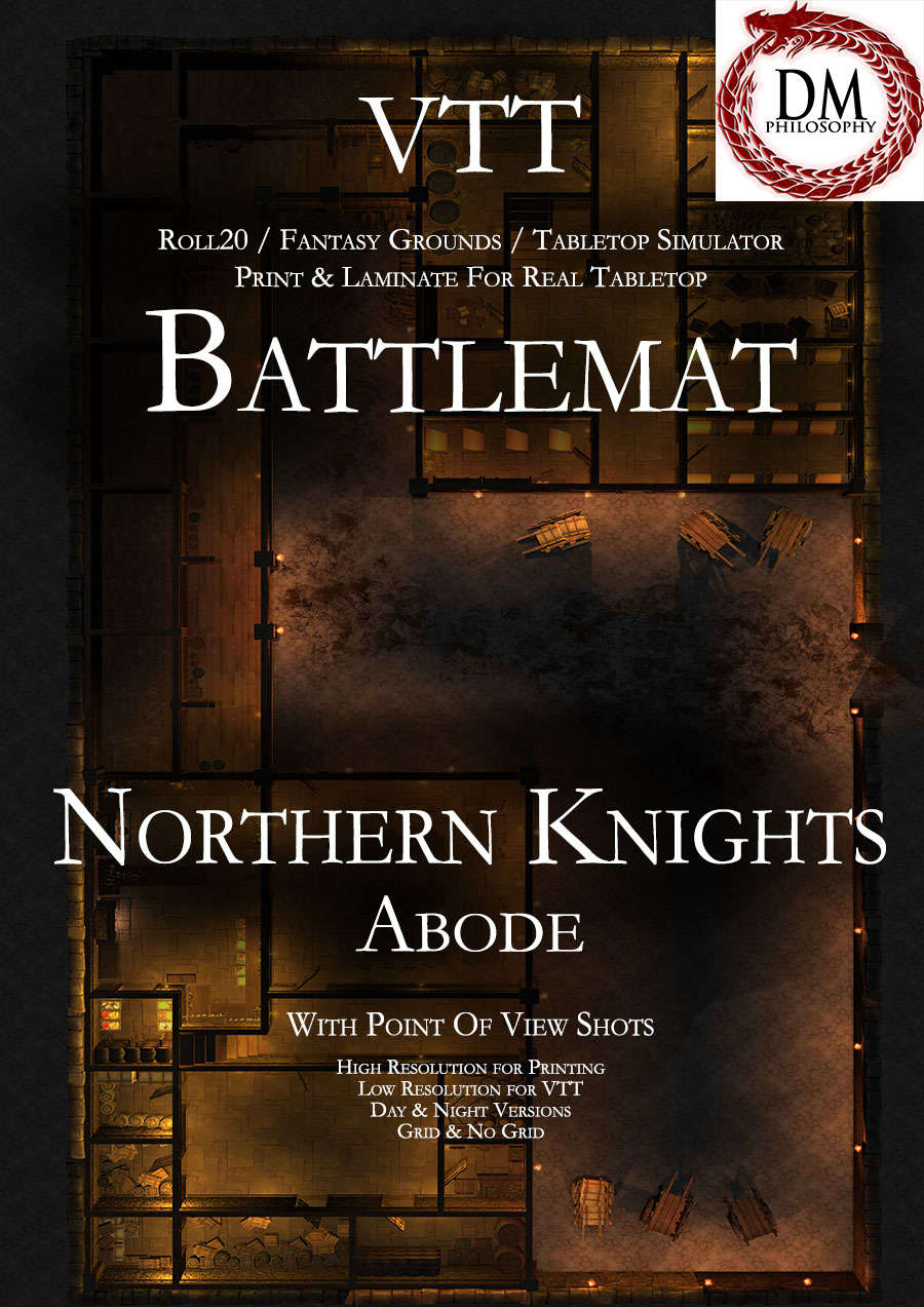 VTT Battlemap - Four Level Northern Knights Abode (Must Have!!) - DM ...