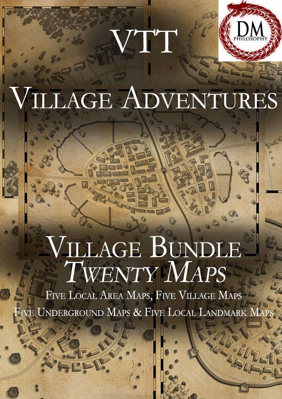 Village Adventures Bundle - 20 Maps [BUNDLE] - DM Philosophy | DriveThruRPG