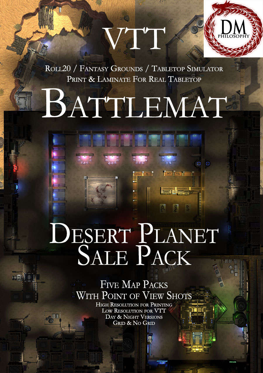 Desert Planet Sale Pack [BUNDLE] - DM Philosophy | Sci Fi Themed Maps ...