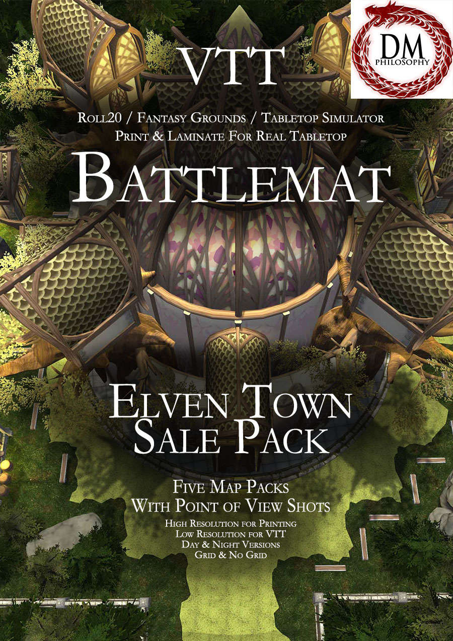 Elven Town Sale Pack [BUNDLE] - DM Philosophy | Elven Themed Maps ...