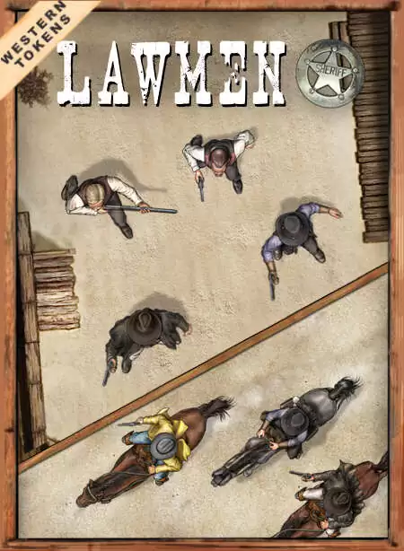 Western Tokens Set 3, Lawmen - Greg Bruni | DriveThruRPG