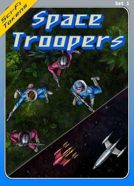 Sci-Fi Tokens Set 1, Space Troopers - Greg Bruni | DriveThruRPG