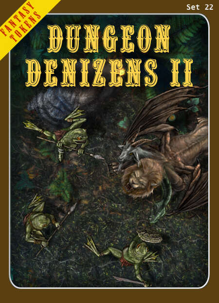 Fantasy Tokens Set 22: Dungeon Denizens 2 - Greg Bruni | DriveThruRPG