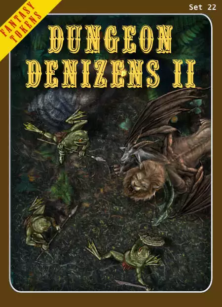 Fantasy Tokens Set 22: Dungeon Denizens 2 - Greg Bruni | DriveThruRPG