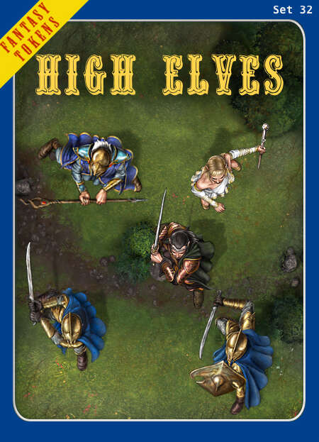 Fantasy Tokens Set 32: High Elves - Greg Bruni | DriveThruRPG