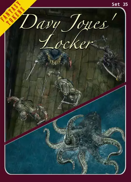 Fantasy Tokens Set 35: Davy Jones' Locker - Greg Bruni | DriveThruRPG