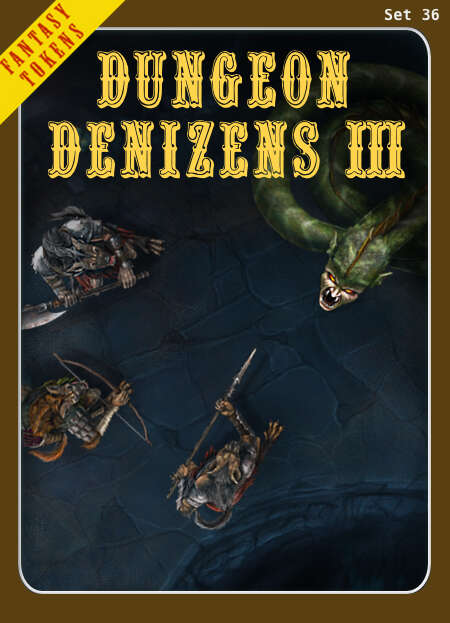 Fantasy Tokens Set 36: Dungeon Denizens 3 - Greg Bruni | DriveThruRPG
