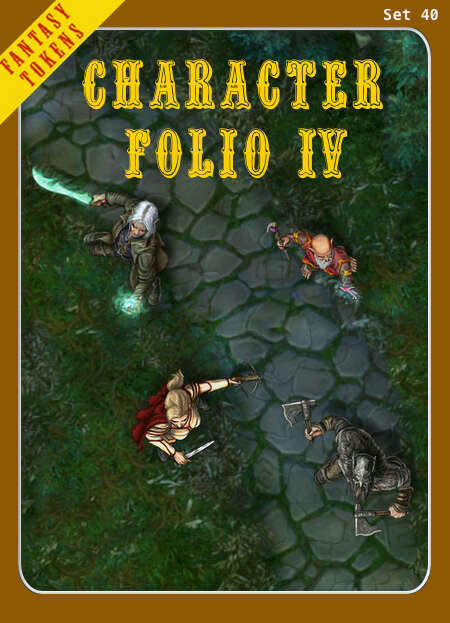 Fantasy Tokens Set 40: Character Folio 4 - Greg Bruni | DriveThruRPG