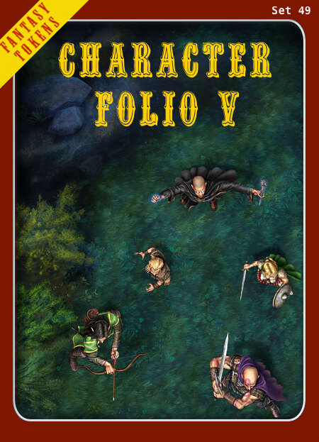 Fantasy Tokens Set 49: Character Folio 5 - Greg Bruni | DriveThruRPG